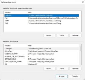 Instalar Instant Client de Oracle en Windows para conectar por ODBC